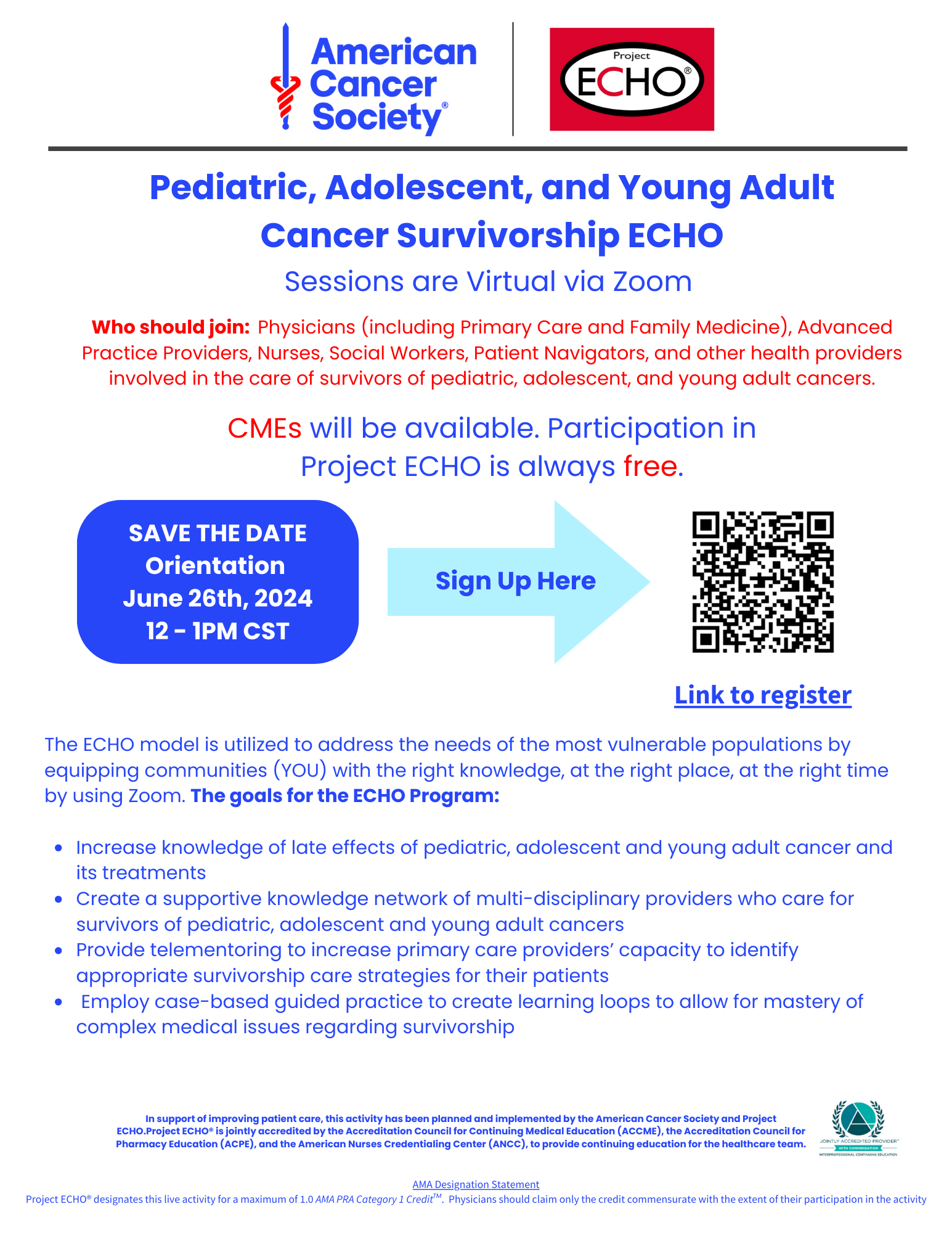 ECHO Series on Pediatric, Adolescent, and Young Adult Cancer Survivorship